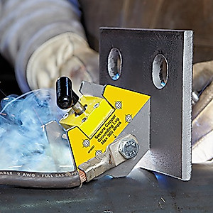 Magswitch Mini Multi Angle Welding Magnet - for Metal Fabrication Welding Accessories and Tools, with 300 Amp Grounding Clamp Holder and Magnet On/Off Capabilities, 150 lb Holding Force