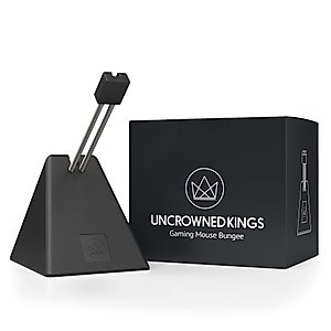 Uncrowned Kings Mouse Bungee - PC Gaming Mouse Bungee Cable Holder - Mouse Cable Holder - Gaming Mouse Cord Holder with Wire & Cord Management Support