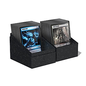 Ultimate Guard RTE Boulder 133+, Deck Case for 133 Double-Sleeved TCG Cards, Black, 87% Renewable, Made in Germany, Secure & Durable Storage