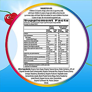 Centrum Kids' Organic Multigummies, Kids Multivitamin Gummies, Organic Multivitamin for Kids with Essential Nutrients for Immune Support, Muscle Function, and Brain Health - 90 Count