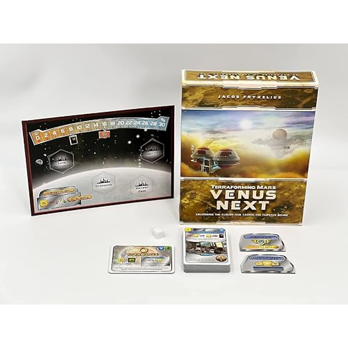 Terraforming Mars: Venus Next Expansion – Explore and Colonize Venus with New Cards, and Strategic Challenges Board Game – Ages 12+ – Stronghold Games