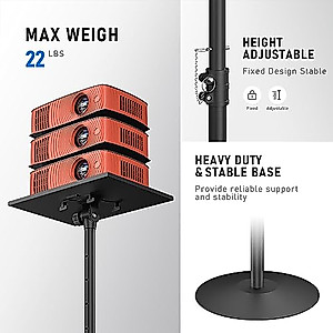 Facilife Projector Stand ,Laptop Floor Stand Adjustable Height 36.3 to 44.3 Inches, Projector Stand Adustable, Laptop Stand, Floor Stand for Home, Office (Only 1 Stand)