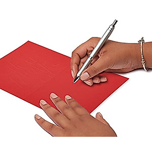 Papyrus Blank Holiday Thank You Cards Boxed with Envelopes, Blank Red and Gold (12-Count)