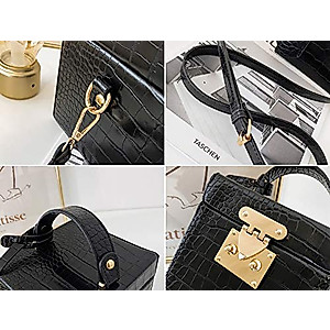 QZUnique Women's Square Box Handbag PU Cube Crossbody Shoulder Bag Wedding Clutch Bag Purse
