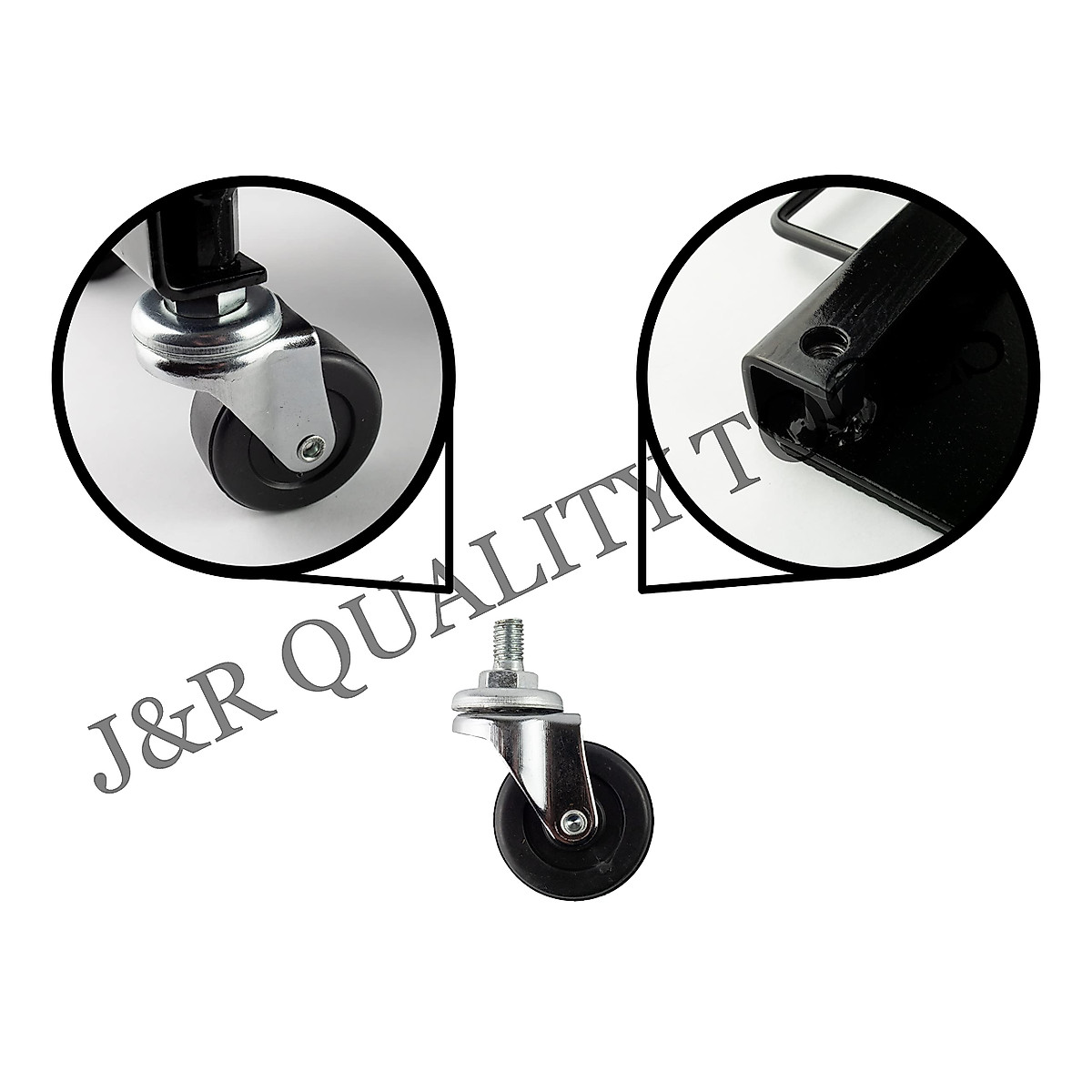 VCT PRO #01131 3Pc 1500lb Capacity Heavy Duty V-Slide Anti-slip Rubber Pads Snowmobile Dolly Set