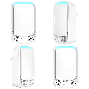 Air Ionizer for Home 4 Pack Negative Ion Air Purifier Plug In Air Freshener for Home Portable Filterless Air Cleaner for Home,Office Bedroom,Bathroom