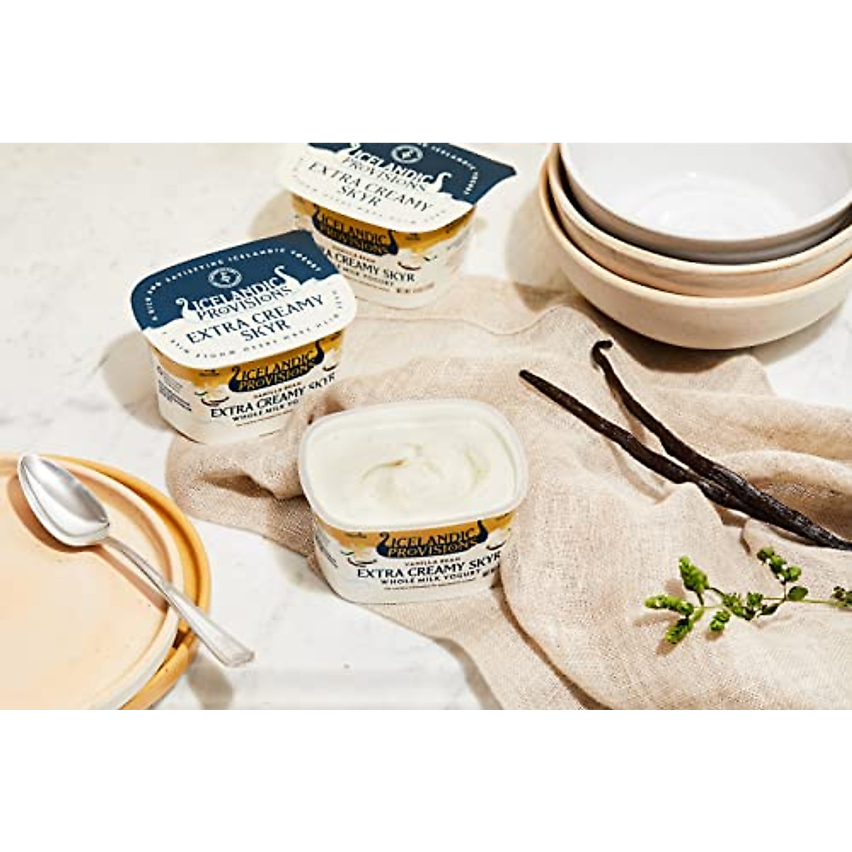 Icelandic Provisions, Vanilla Bean Extra Creamy SKYR, 4.4 Ounce