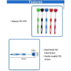 5 Pack Tongue Scraper Brush, Tongue Scraper, Tongue Cleaner, Tongue Brush, Tongue Scraper Cleaner, Tongue Brushes, Helps Fight Bad Breath, 5 Tongue Scrapers