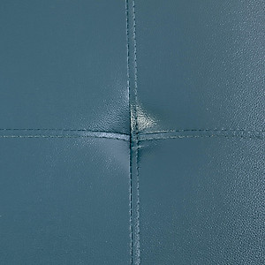 NicBex Cloud Couch Sectional Sectional Sleeper Sofa Sectional Couch with Chaise Modular Couch PU Synthetic Leaerth Good Softness Suitable for Apartment, Living Room, Bedroom, Peacock L