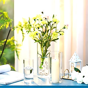 White Floating Pearls | 150PCS White Pearls Bead for Centerpieces Vases, White No Hole Beads | 8/14/20 mm Floating Beads | White Vase Fillers, Vase Filler Pearl Party Decor