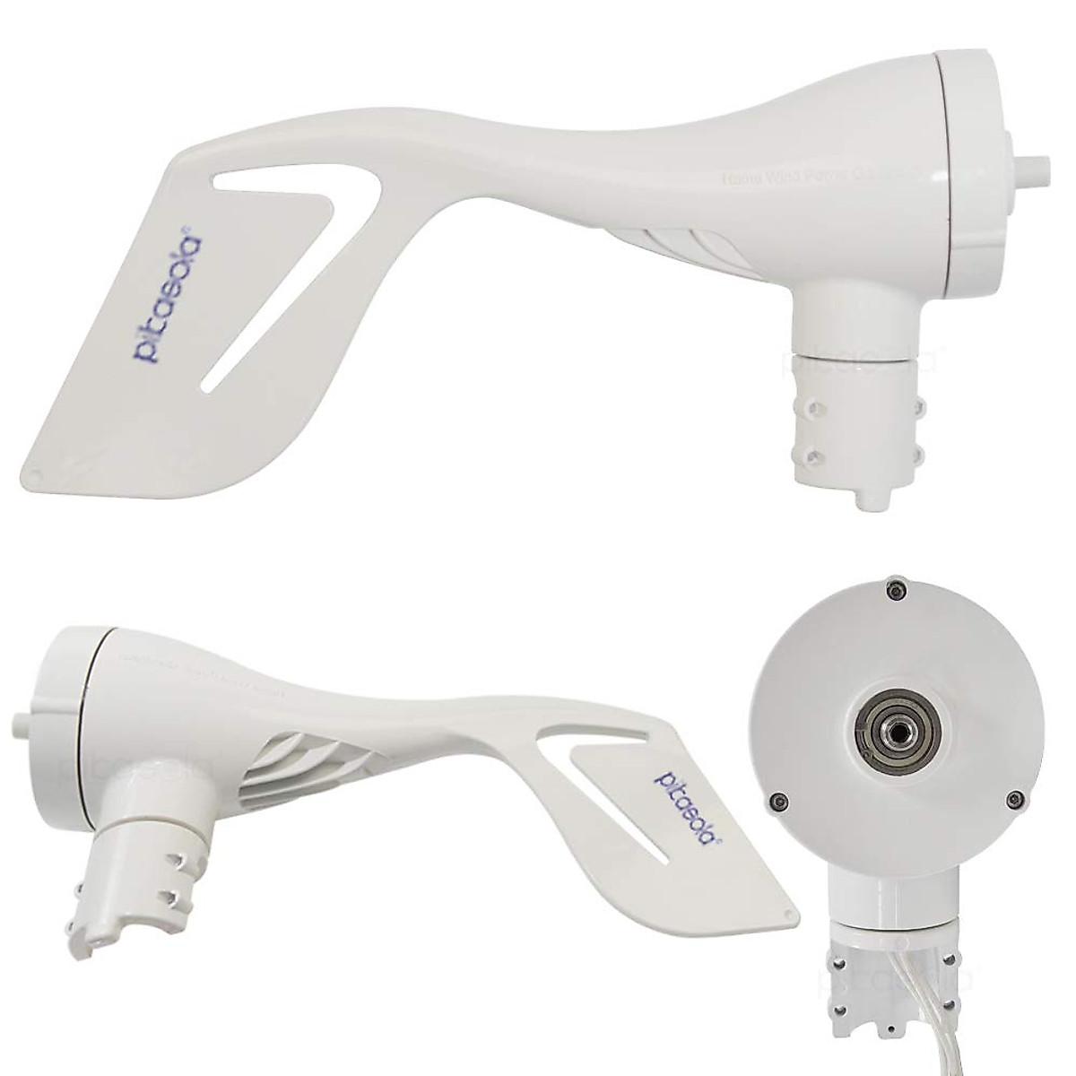 PIKASOLA Wind Turbine Generator 12V 400W with a 30A Hybrid Charge Controller. As Solar and Wind Charge Controller which can Add Max 500W Solar Panel for 12V Battery.