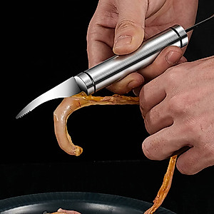 Cabilock Shrimp Deveiner Tool Efficient Shrimp Peeler Cleaner Seamless Shrimp Back Intestines Cutter Seafood Tool