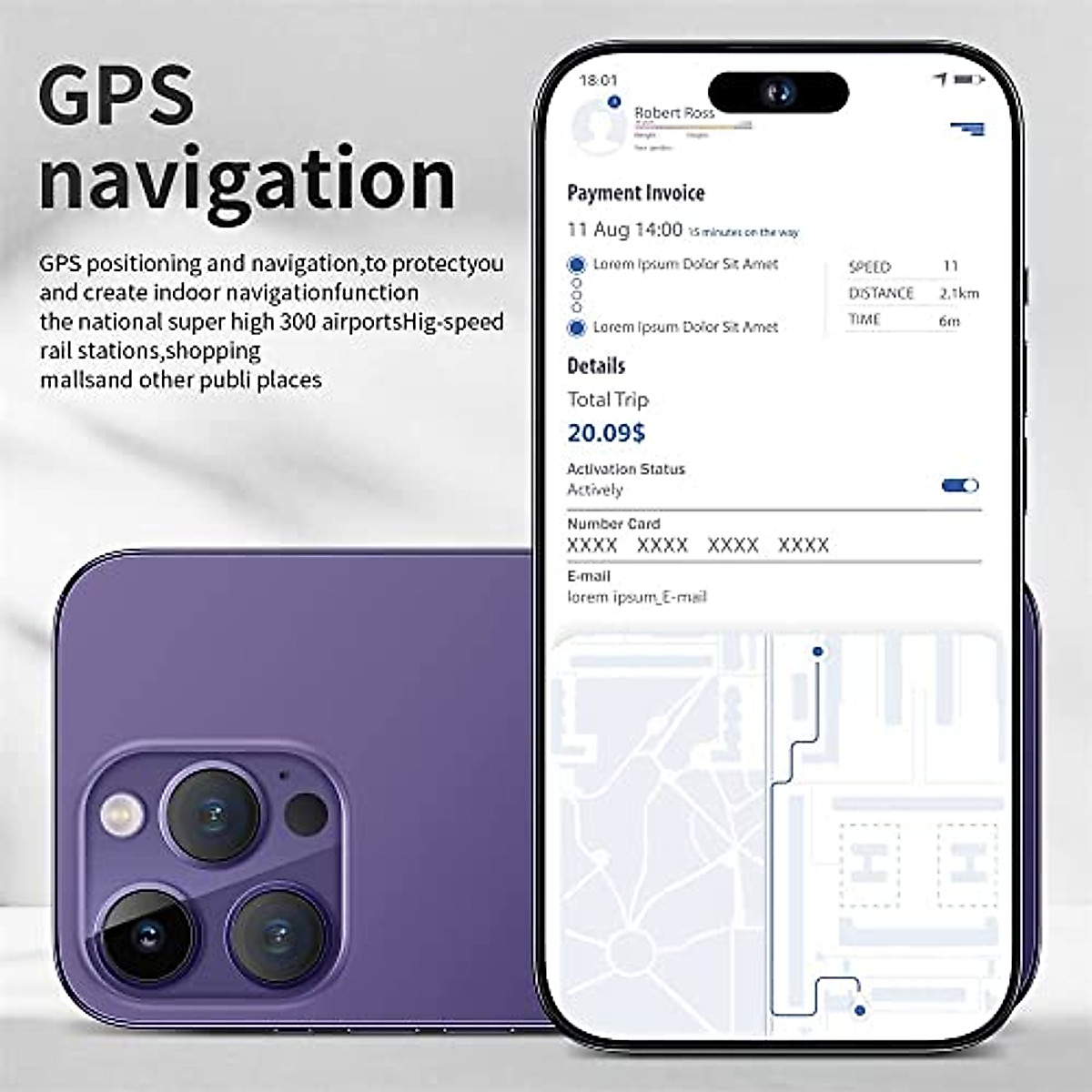 Echoamo A14 Pro MAX Unlocked Smartphone, 6.82-inch HD Screen Phone, 3 ...