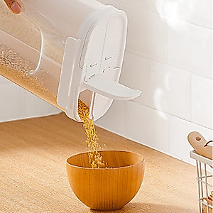 Food Storage Containers Cereal Containers Storage Pieces Clear Silicone Cereal Keeper Container Large Cereal Food Storage Containers With Lids Cookie Jar (Color : Red 1pcs)