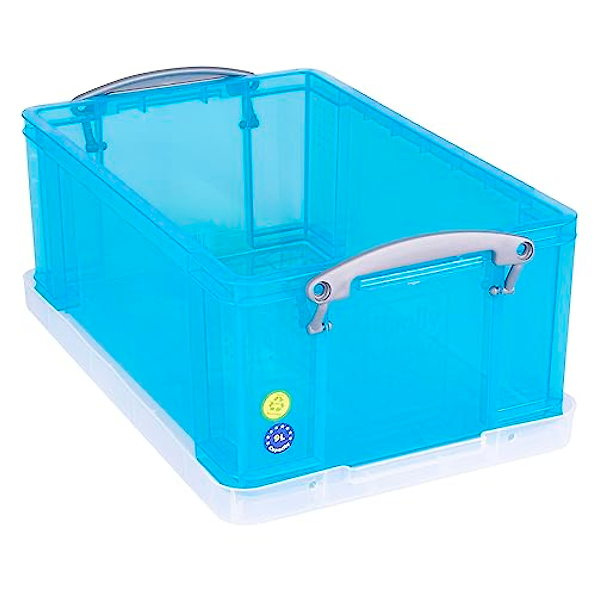 Really Useful Plastic Storage Box 9 Litre Trans Blue