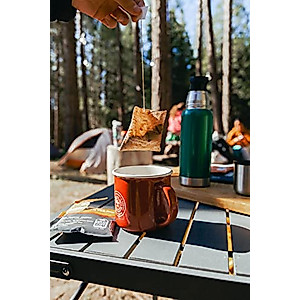 Wildland Coffee | Extra Dark Roast 10 Pack | Single Serve Coffee Bag | Strong Bold Flavor | Travel & Camping Size | Tea Bag Style Coffee | Steepable