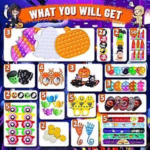 800pcs Halloween Party Favors for Kids Fidget Toys Pack Bulk Prize Box Treasure Box Goodie Bag Stuffers Carnival Prizes Classroom Rewards Fillers for Kids