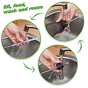 haakaa Reusable Silicone Yummy Pouch - Squeeze Refillable Baby Food Container| Self Feeding Puree,Smoothie Toddler Sippy Cup| Breastmilk Storage Bag|Freezer Safe Cereal Feeder Bottle 6M+,4.6 fl oz