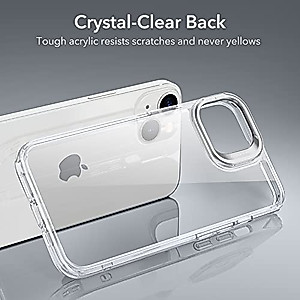 ESR Classic Kickstand Case Compatible with iPhone 14 and iPhone 13, Clear Case with Stand, Military-Grade Protection, Built-in Camera Ring Stand, Scratch-Resistant Acrylic Back, Clear