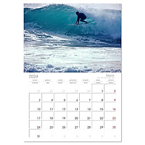 SURF PASSION 2022 Photos by Marion Koell (Monthly Wall Calendar 2024 11.7" x 16.5" (open)), CALVENDO 14 Month Calendar