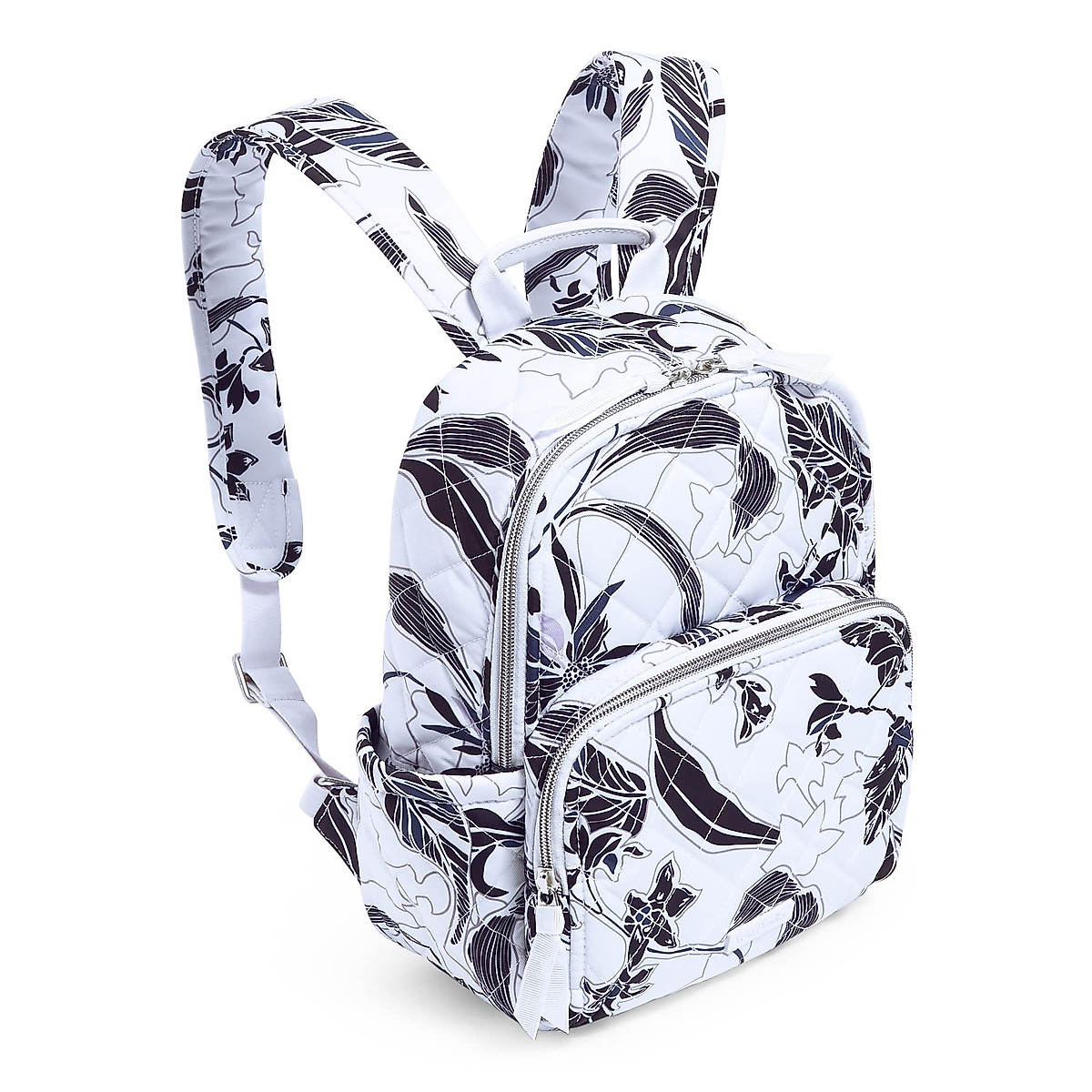 Vera Bradley Women's Performance Twill Small Backpack, Twilight Garden, One Size