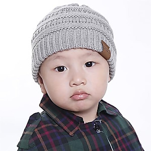 DYKL Packs Kids Baby Winter Warm Knit Hats for Boys Girls Soft Infant Baby Toddler Beanies for Boys Girls