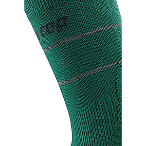 CEP Reflective mid-Cut Socks, Green, Men IV