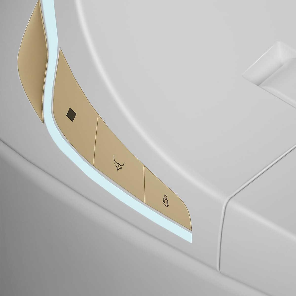 funrautz Smart Toilet, Modern Bidet Toilet, Tankless Toilet with Heated Seat, Warm Water Sprayer & Dryer, LED Display, Foot Sensor Operation, One Piece Toilet for Bathrooms White White