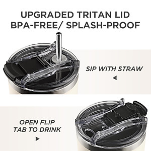 Leebbsin Initial 40 oz Tumbler with Handle, Personalized Birthday Gifts for Women, Monogrammed Travel Tumbler for Mom, Wife, Sister, Customized Cup for Water Tea Coffee, Regalos Para Mujeres（B）