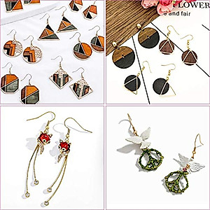 Earring Hooks, Anezus 1900Pcs Earring Making Supplies Kit with Jewelry Hooks, Fish Hook Earrings, Earring Backs, Jump Rings for Jewelry Making and Earring Repair,Gifts for Women