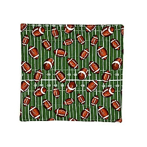 Footballs on Field Casserole Dish Hot Pad