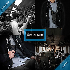 Asgens Multi-Purpose Anti-Thief Hidden Security Bag Underarm Shoulder Armpit Messenger Bag Sports Leisure Chest Bag Portable Backpack for Phone Money Passport Tactical Bag (Black/for Right Hand)