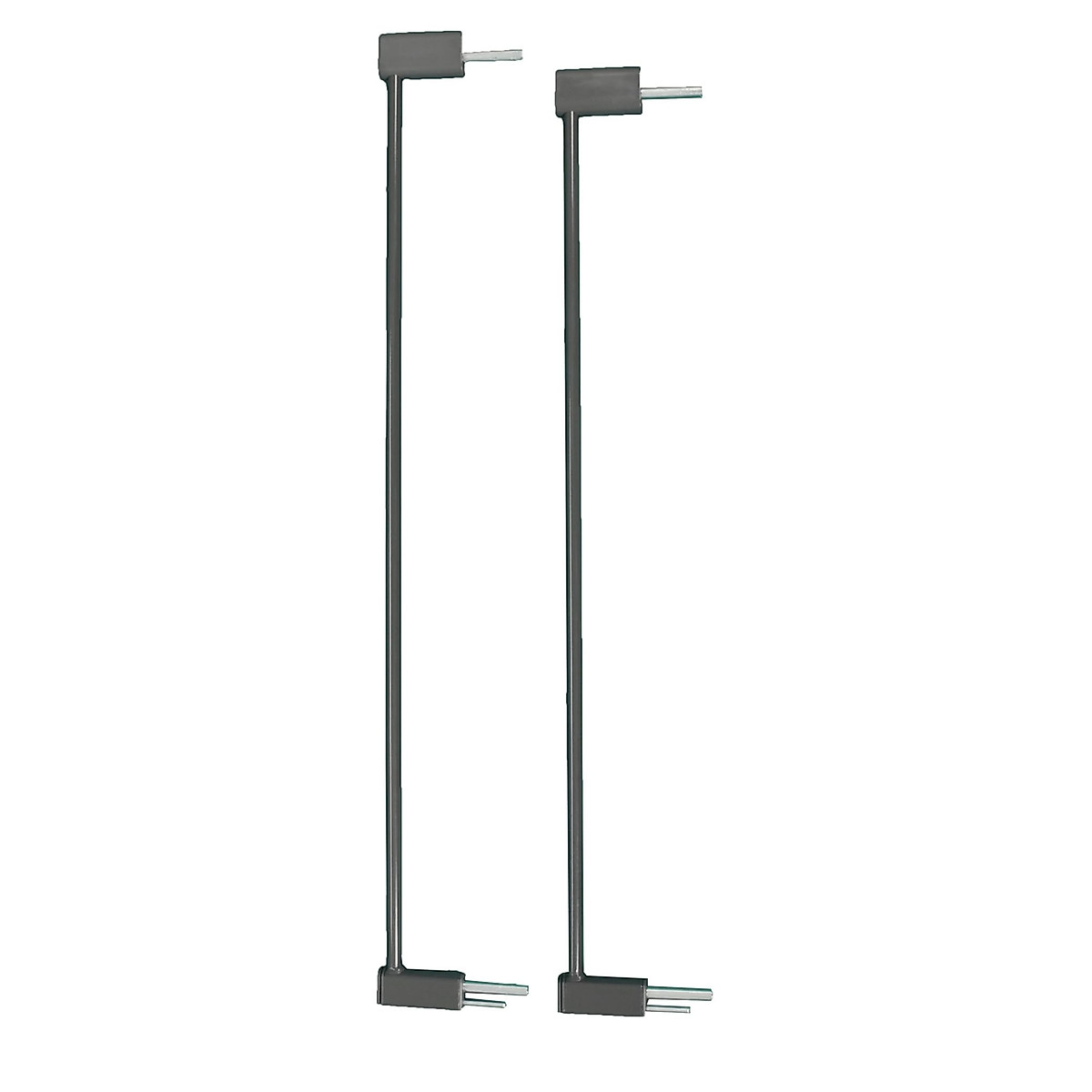 Qdos Safety Designer Gate Extensions for Crystal and Spectrum Pressure Mount Baby Gates | Slate | Allows for use in wider door openings - Each Extension adds 2.75" to the gate - Includes 2 Extensions