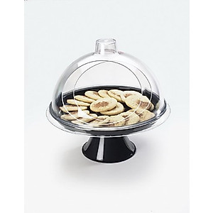 Cal-Mil 301-10 Turn N Serve Gourmet Cover, 10" D x 4.5" H, Clear
