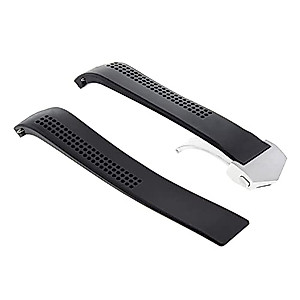 Ewatchparts 22MM RUBBER BAND STRAP COMPATIBLE WITH TAG HEUER CARRERA CALIBRE 5 16 17 WATCH BLACK