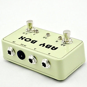 NEW Guitar ABY Switcher Effect Stomp Pedal Box for Electric Guitar True Bypass Yellow