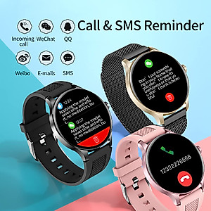 Smart Watch NY20 – Pink, Women Fashion Fitness Sport Smart Watch Pink. 360X360 HD Screen with IP68 Waterproof and Shows Heart Rate. (Shelf Stock Number) #2