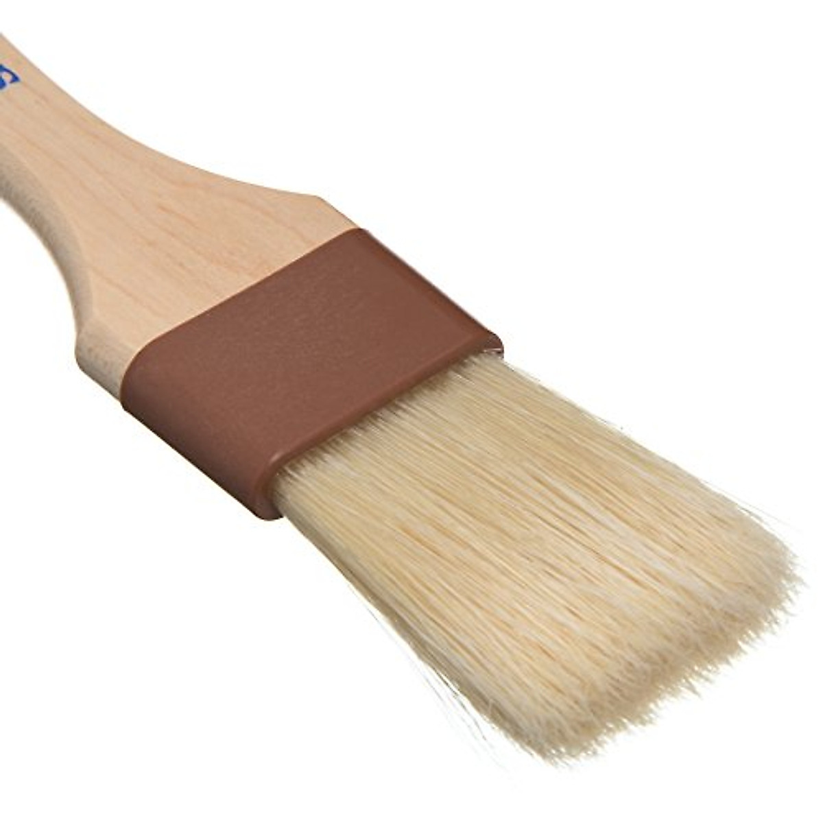 SPARTA 4037300 Boarhair Basting Brush, Flat Brush With Ergonomic Handle, 1.5 Inches, Brown