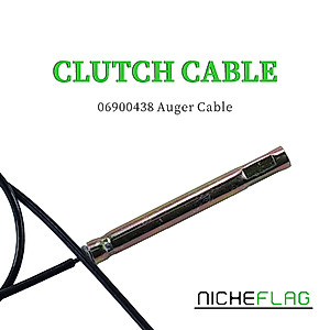 NICHEFLAG 2pack 06900438 Control Cable Replaces Ariens 06900438 Auger Cable, Ariens Part 06900438 Cable, Ariens Snow Blower Parts 06900438 for Ariens Classic 24 E Compact 20 Compact 24 Snow Blowers