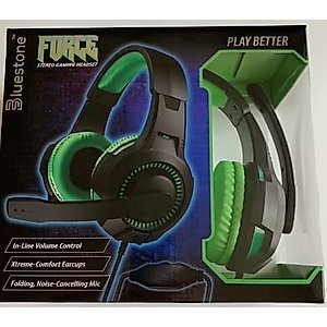 Green and Black Gaming Head Set