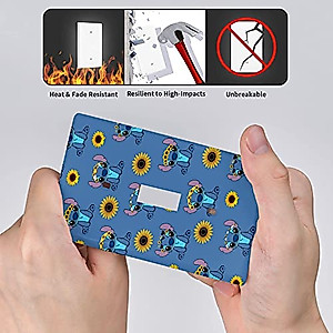 Cartoon 1-Gang Rocker Wall Plate Cover Cartoon Cute Mouse Decorative Light Switch Cover Cartoon Electrical Outlet Covers for Teens Boys Girls Kids Room Fun Novelty Gift Kitchen Accessories Decor