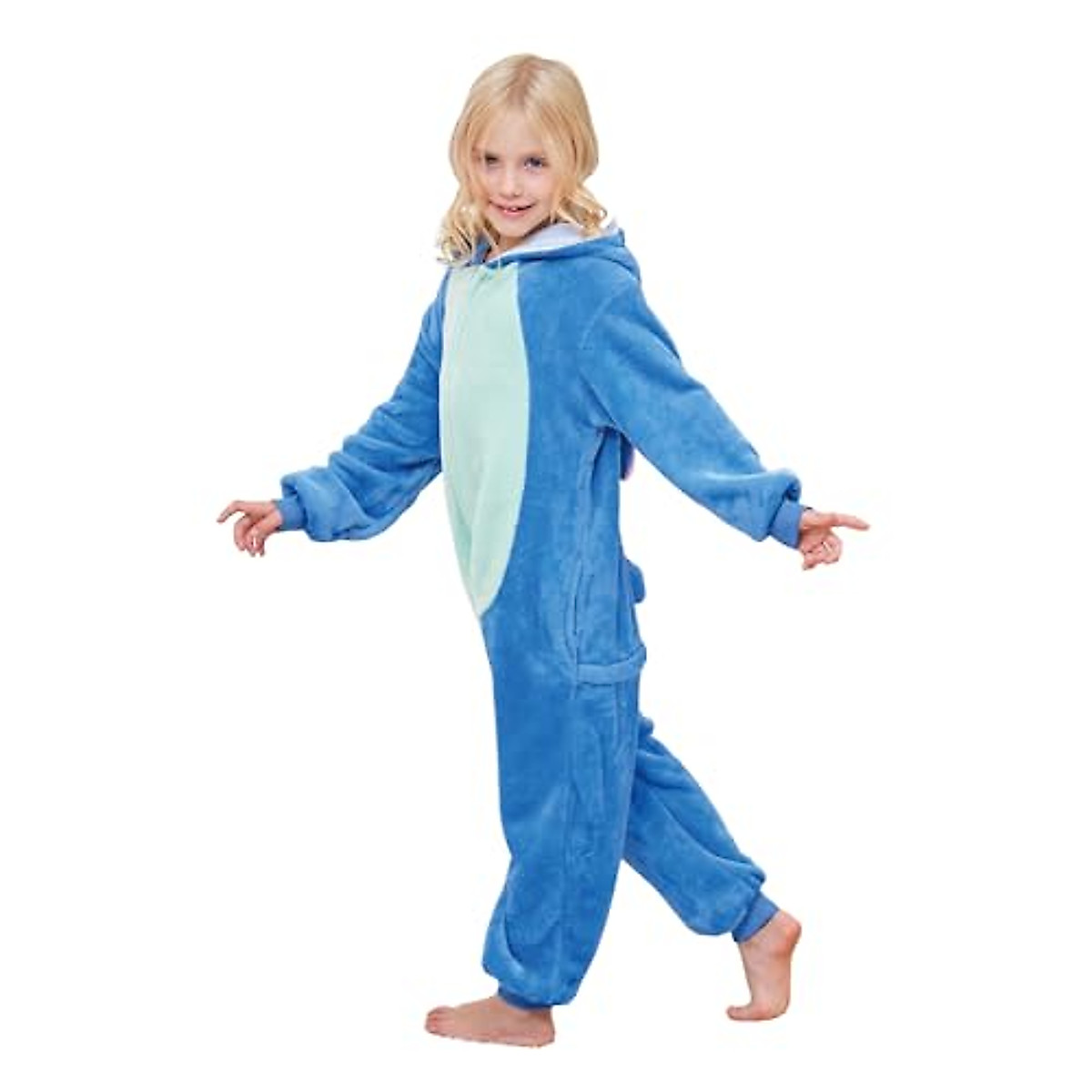 AwesomeFit Girls Cosplay Costume Animal Pajamas Halloweem Sleepwear 5T Blue