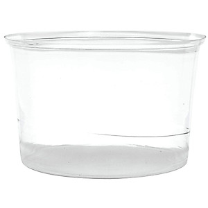 HUBERT Beverage Display Tub Liner Clear Plastic - 13"Dia x 8 1/2"D