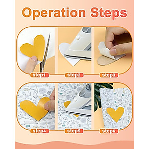 PLANTIONAL Light Weight Fusible Bonding Web: 20 Sheets (8" x 12") Fusible Webbing for Fabric Applique DIY Crafts Supplies