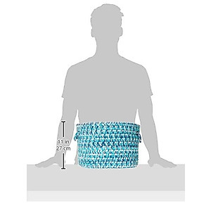 Colonial Mills Catalina CA99A018X018 Storage Basket, 18" x 18" x 12", Blue Lagoon