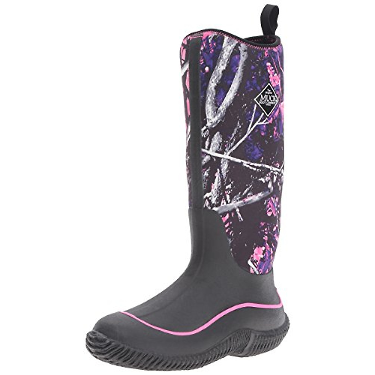 Muck Boots Hale Multi-Season Women's Rubber Boot, Black/Muddy Girl Camo, 7 M US
