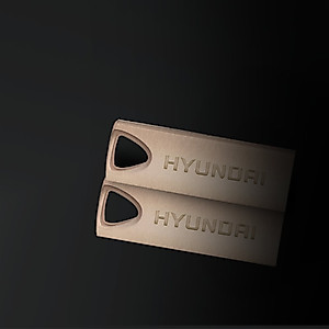 HYUNDAI Bravo Deluxe 16GB USB 2.0 Metal Flash Drive with Keychain - Max. Read Transfer Rate 10MB/s and Max. Write Transfer Rate 3MB/s [Rose Gold] Components U2BK/16GARG