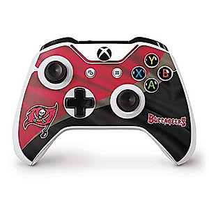 Skinit Decal Gaming Skin compatible with Xbox One S Controller - Officially Licensed NFL Tampa Bay Buccaneers Design