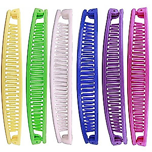 Youme Banana Clips Hair for Women Vintage Large Bananas Hair Clip for Thick Fine Hair Banana Combs Barrettes