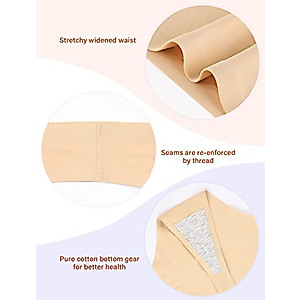 Sunm Boutique 6 Pack Seamless Thongs for Women No Show Thongs Nylon Stretch Thong Panties Underwear Black XS-XXL